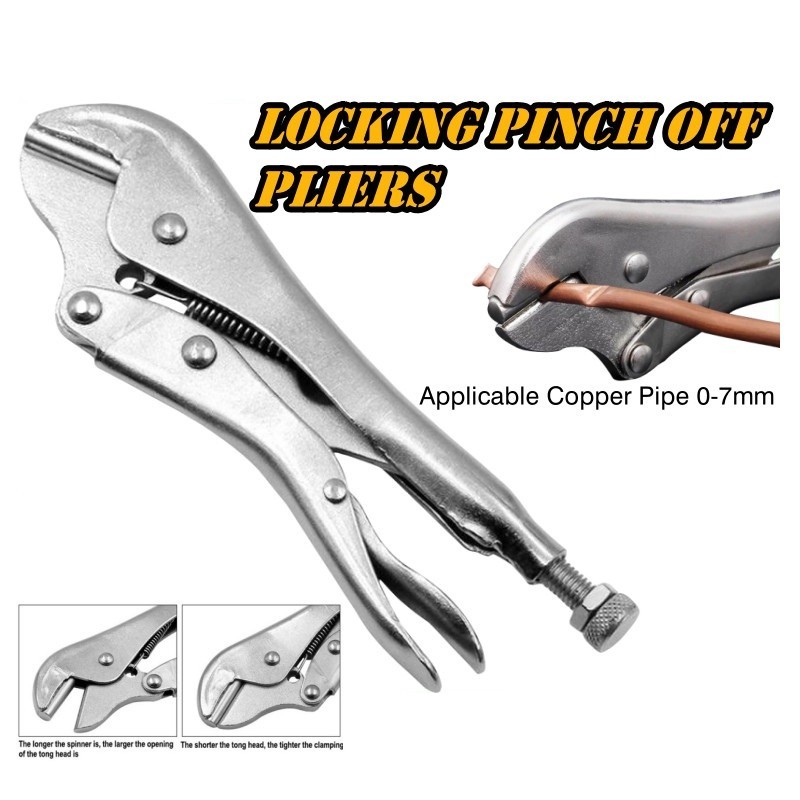 7" Pinch off Plier CT-201 Picit Plier Refrigerator tool Access Valve ...
