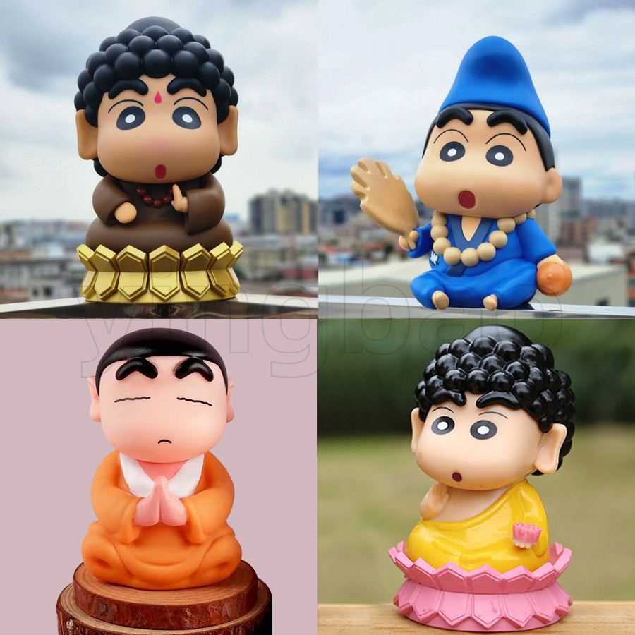 10CM Anime Crayon Shin-chan cos Lord Buddha Cutecake toppers dolls ...