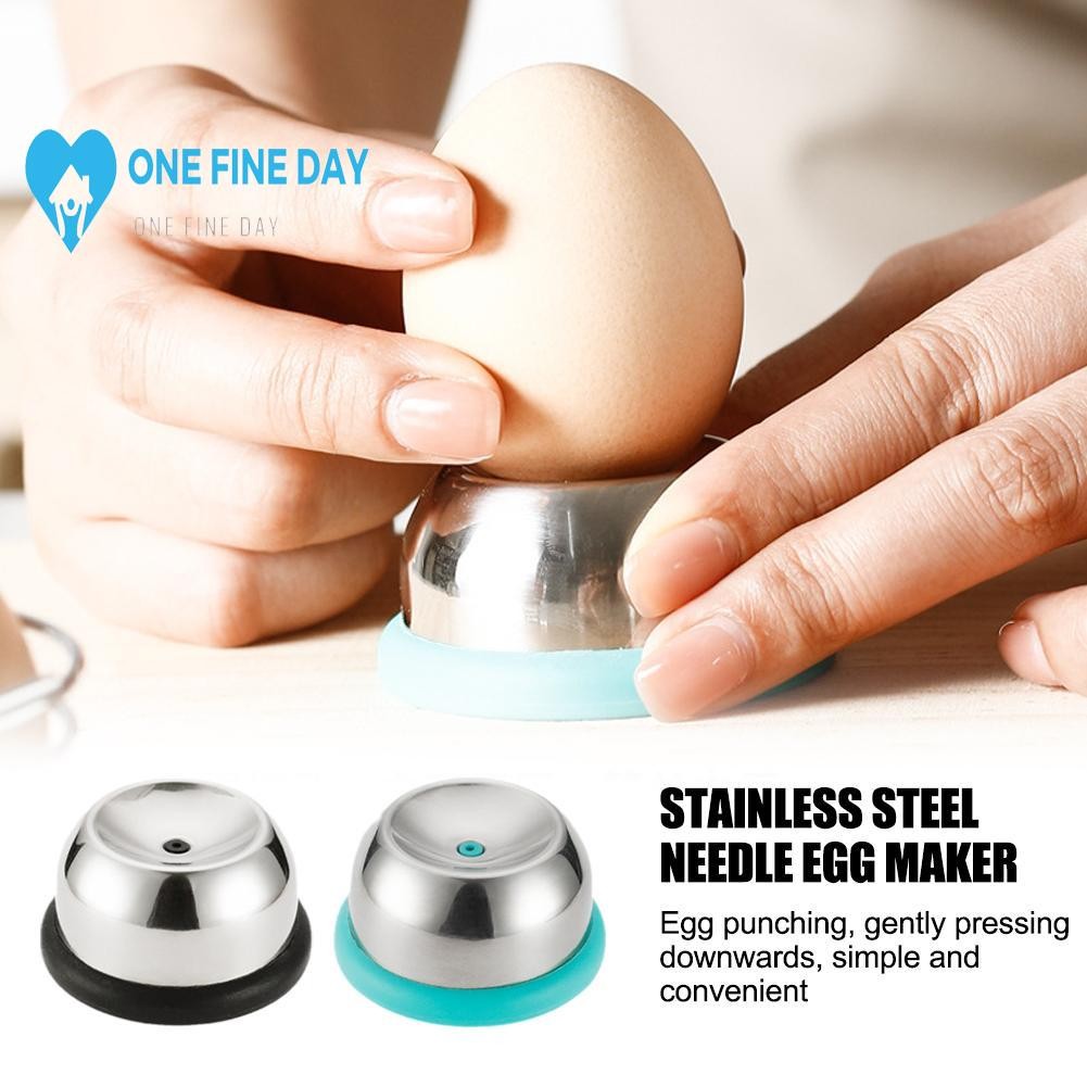 Stainless Steel Boiled Egg Piercer/plastic Base Manual Hole Piercing ...