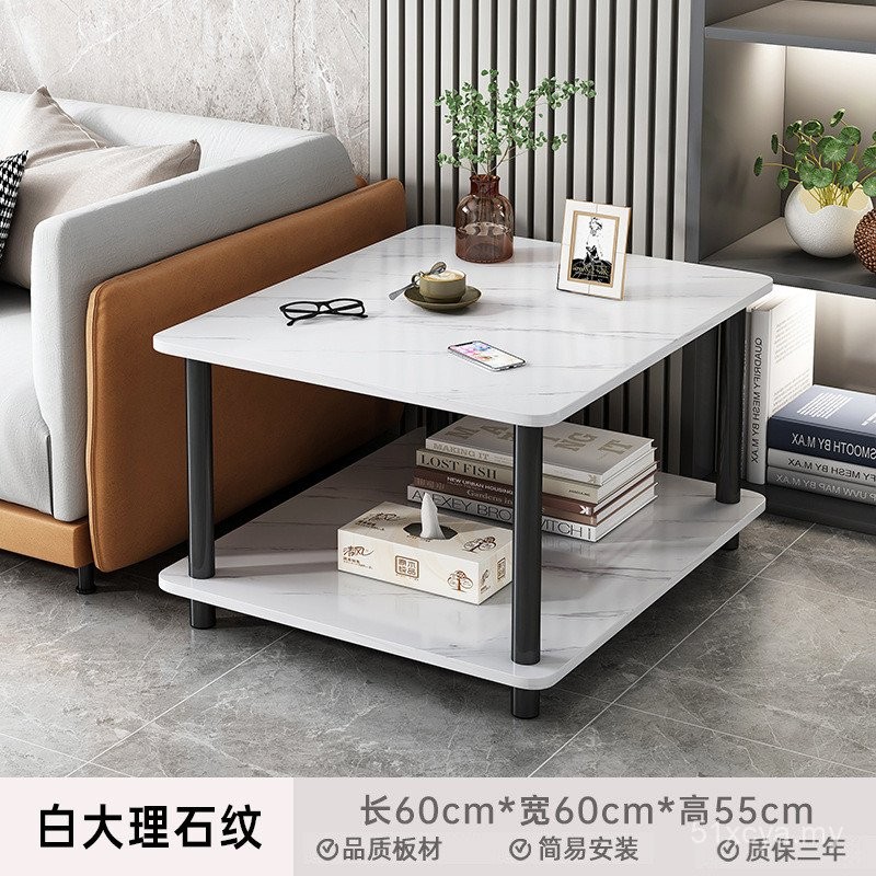 Meja kopi moden yang sederhana, ruang tamu pangsapuri kecil, sofa rumah ...