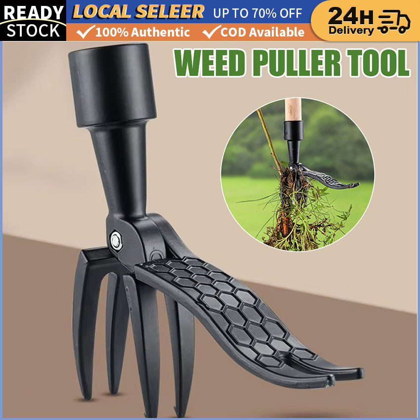 Weed Puller Tool Aluminium Alloy Manual Standing Root Remover Weeder ...