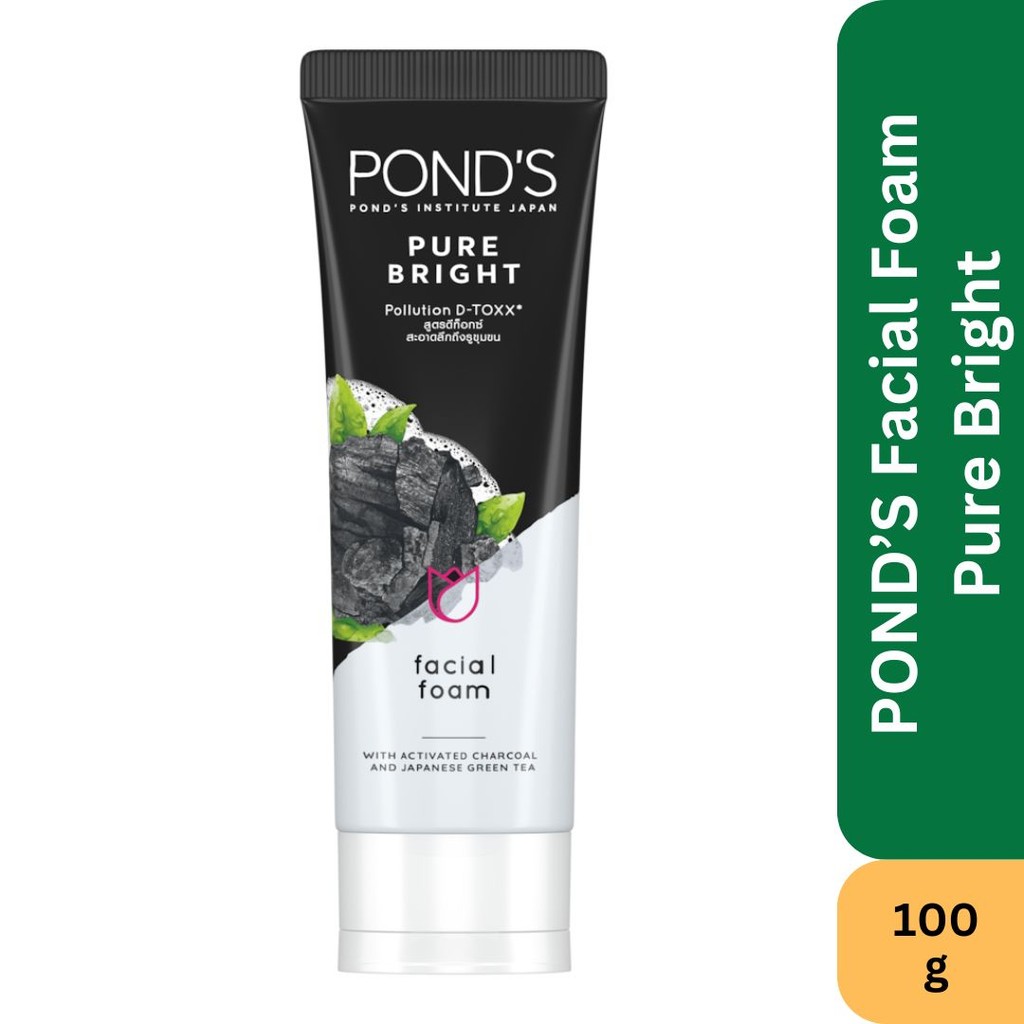 Pond's Pure Bright Facial Foam 100g | Shopee Malaysia