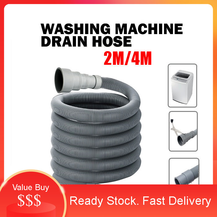 Washing Machine Dishwasher Drain Hose Outlet Water Pipe 2m 4m/Paip ...