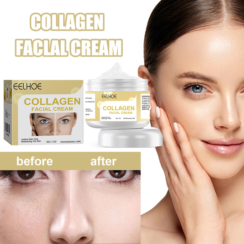 30g Collagen Whitening Fine Line Cream Brightening, Hydrating and ...