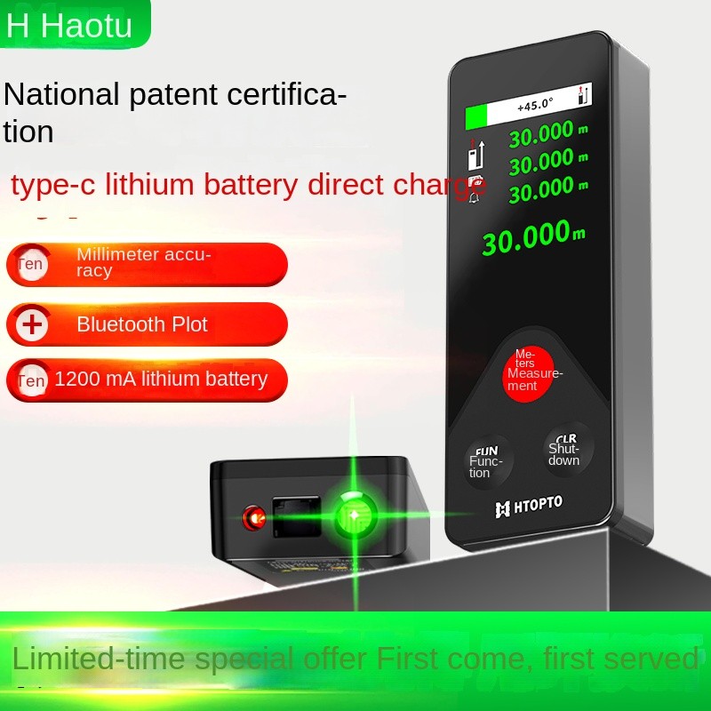 Spot goods Telescopic distance measuring wheel laser rangefinder Laser ...