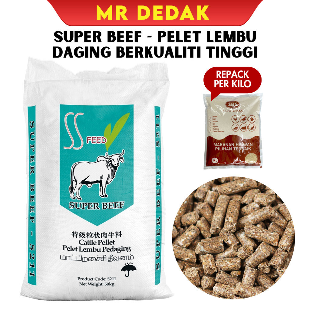 [10KG] [REPACK] [5211] SUPER BEEF | PELET LEMBU DAGING BERKUALITI ...