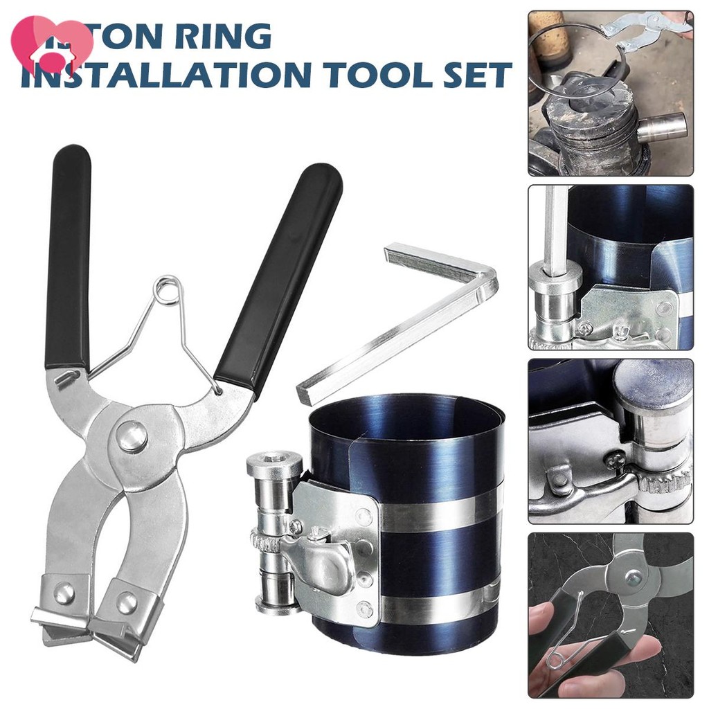 3Pcs Piston Ring Installer Piston Ring Plier Piston Ring Compressor ...
