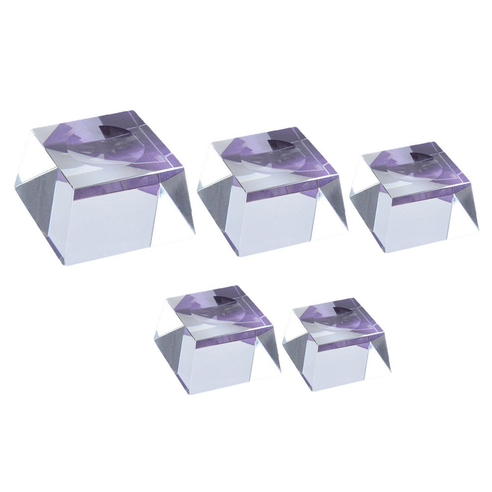 [Super] Clear Glass Ball Square Dimple Blocks For Crystal Ball Display ...