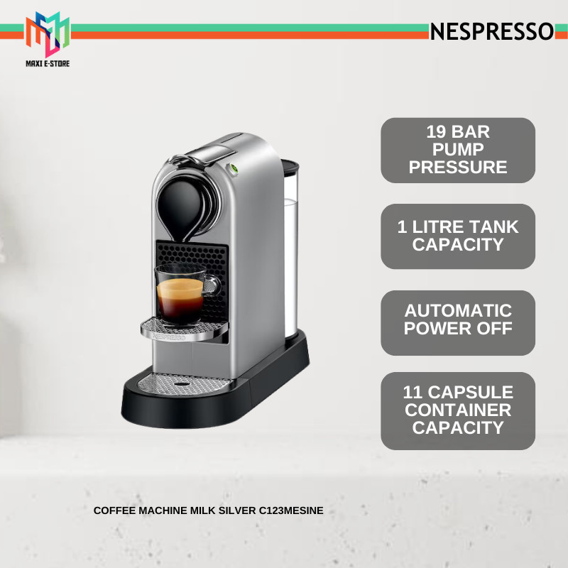 Nespresso CitiZ & Milk Fully Automatic Capsule Coffee Machine C122-ME ...