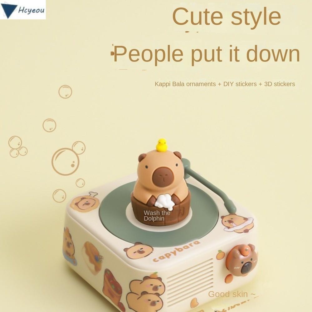 HCYEOU Bluetooth Speaker, Small Stereo Kapi Bara Mini Record Player ...