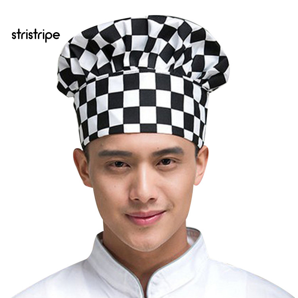 Professional Stretchy Adjustable Men Cap Kitchen Cook Baker Catering ...