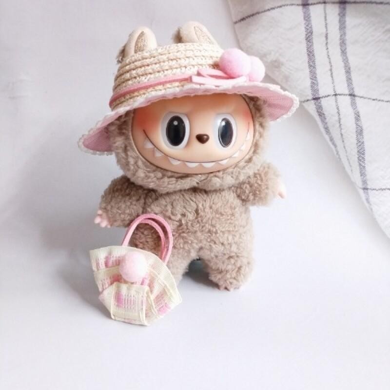 LABUBU Doll Accessories Straw Hat Empty Top Hat for Labubu Sitting ...