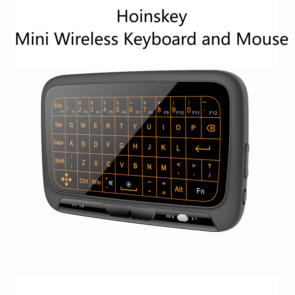 Hoinskey Mini Touch Keyboard Mouse Integrated 2.4G Wireless Backlit ...