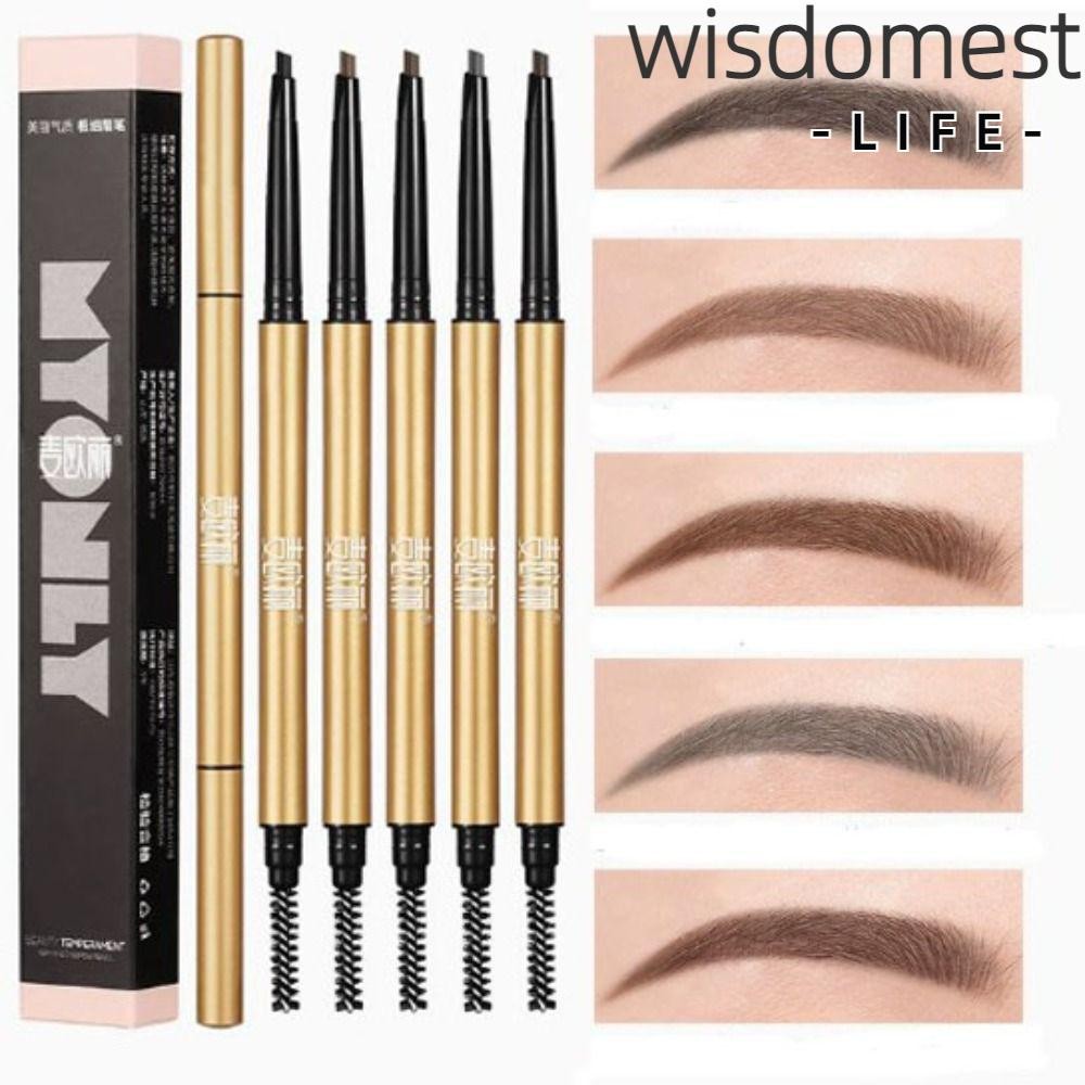 WISDOMEST1 Double Head Eyebrow Pencil, Waterproof With Brush Smooth ...