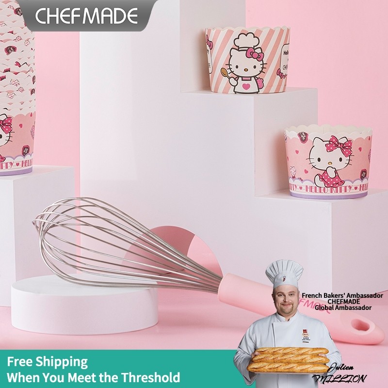 [CHEFMADE.os] HELLO KITTY Stainless Steel Balloon Wire Whisk Manual Egg ...