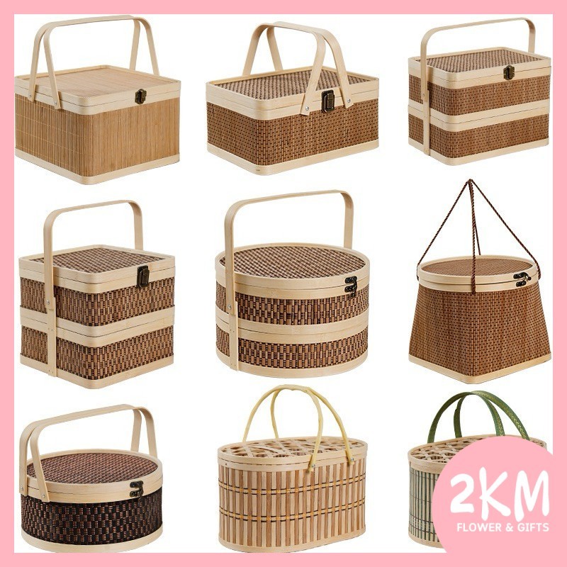 FESTIVE BASKET Flower Box Surprise Delivery Box Gift Box Love Shape Box ...