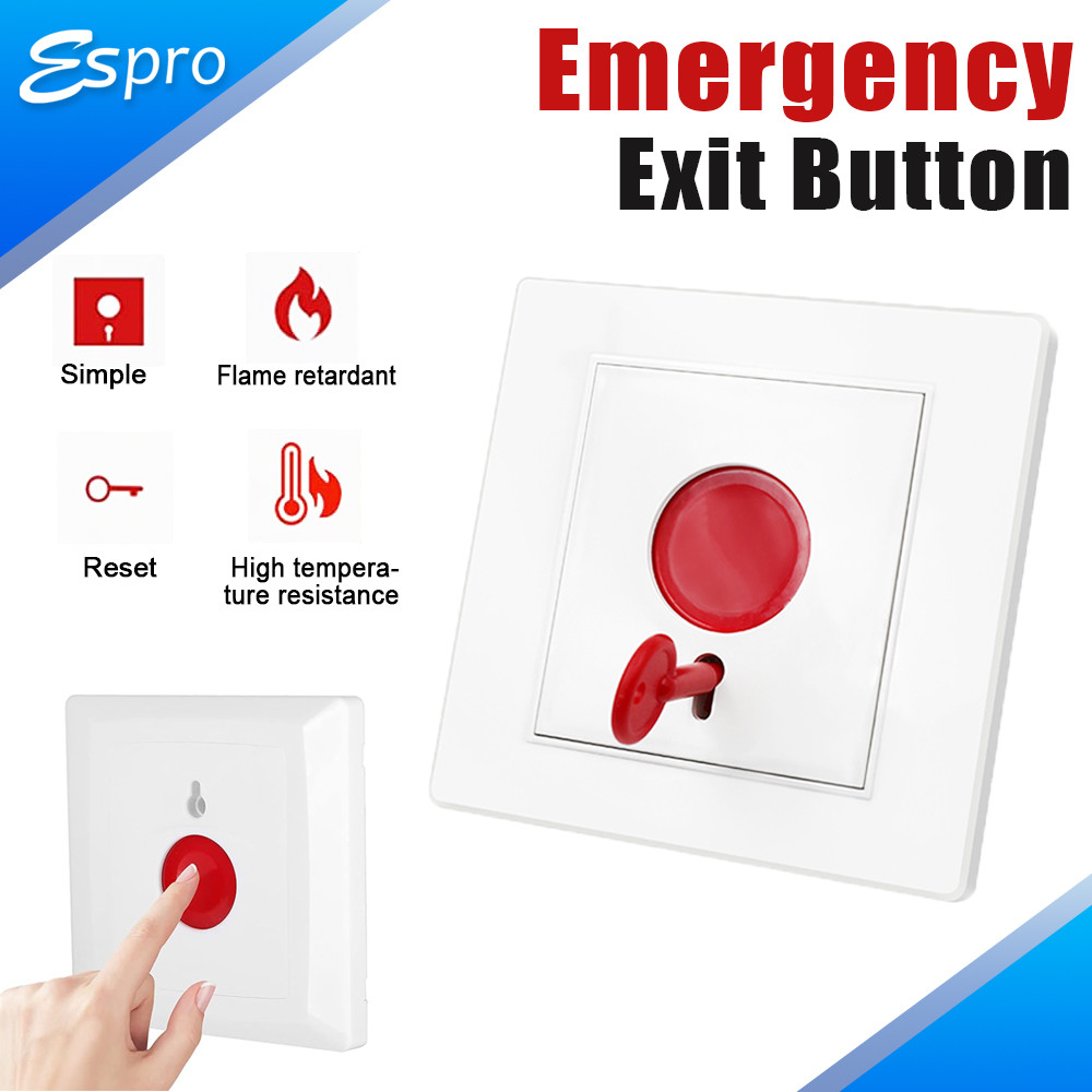Emergency Exit Button Emergency PANIC BUTTON WITH KEY - PA86 | Shopee ...