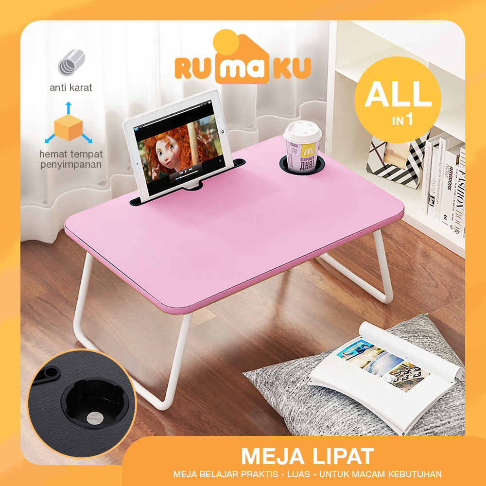 Rumaku Multipurpose Portable Lesehan Laptop Study Table, Sturdy Quality ...