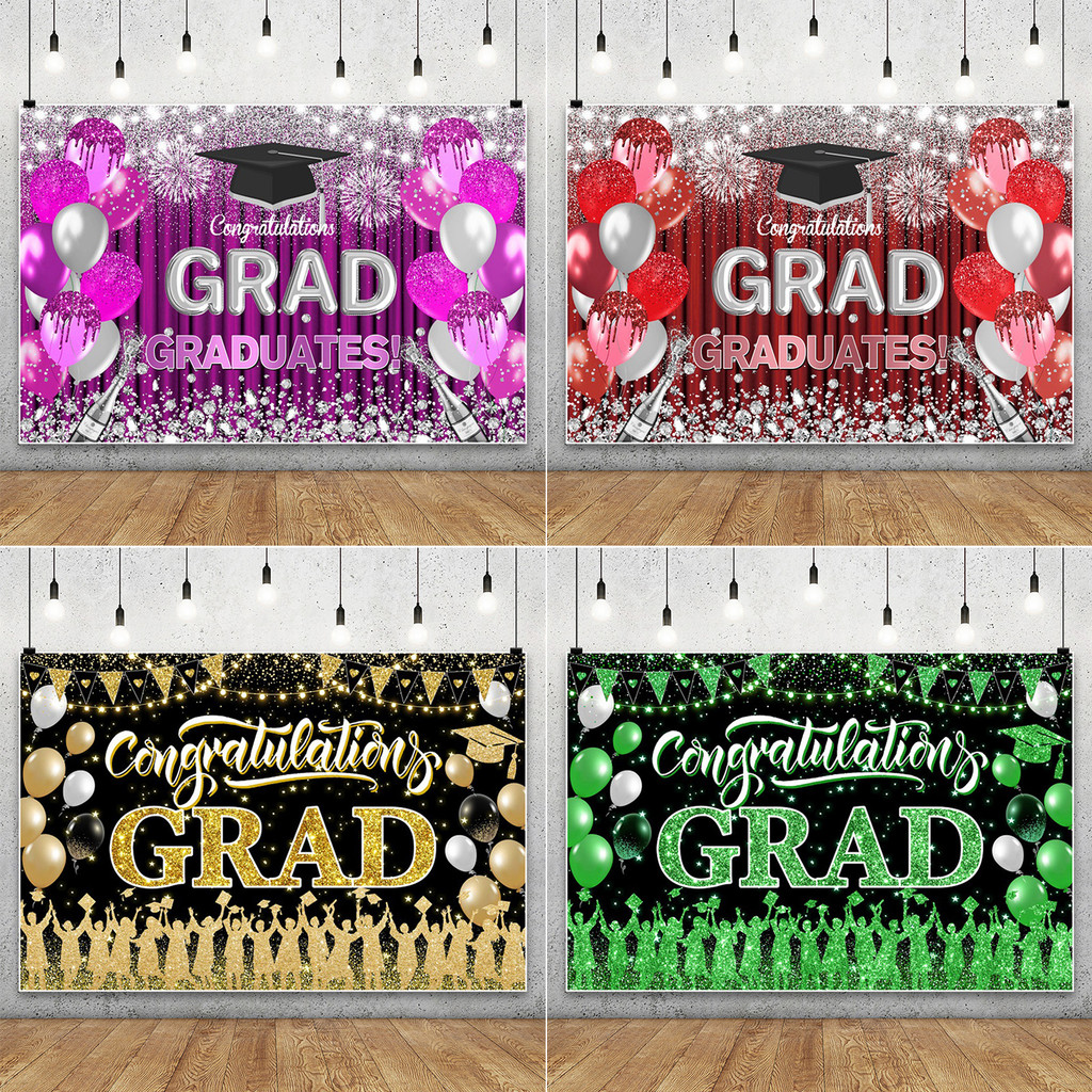 120*80cm Graduation Party Background Congraduation Party Decorations ...