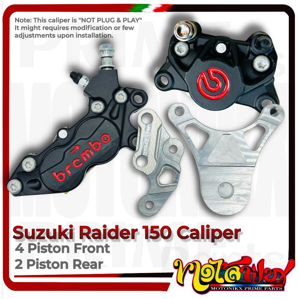 Raider 150 Carb Fi 4pot 2pot Front and Rear Caliper (Casted) Raider 150 ...