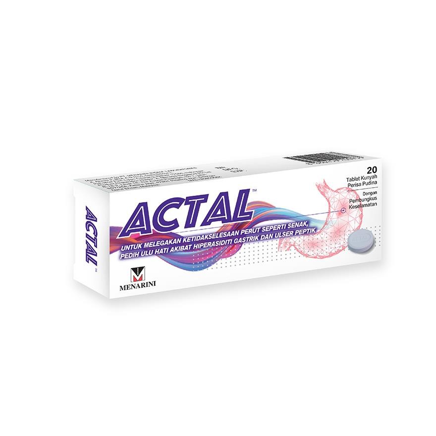 ACTAL Tab 360mg 20's (Relief of Stomach Discomfort) | Shopee Malaysia