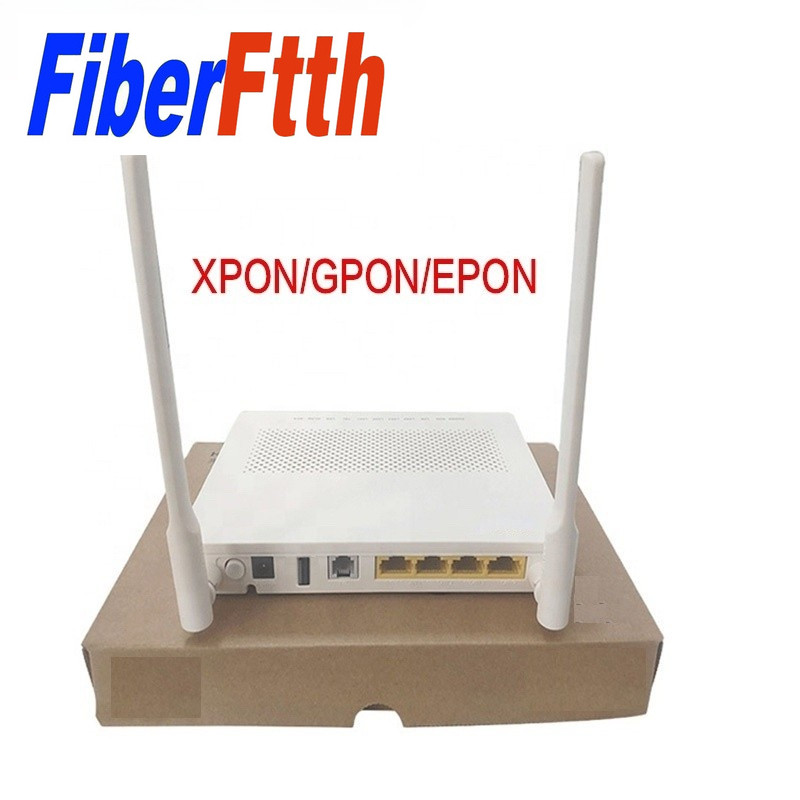 New EPON onu GPON EG8141A5HG8145V5 FTTH Gigabit Modem Router Bare Metal+Adapter 1GE+3FE+1Tel ...