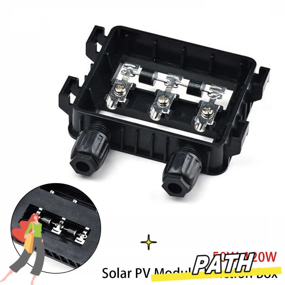 PA-HOME 1Pcs Junction Box, Black Electrical Testing Tool PV Module Box ...