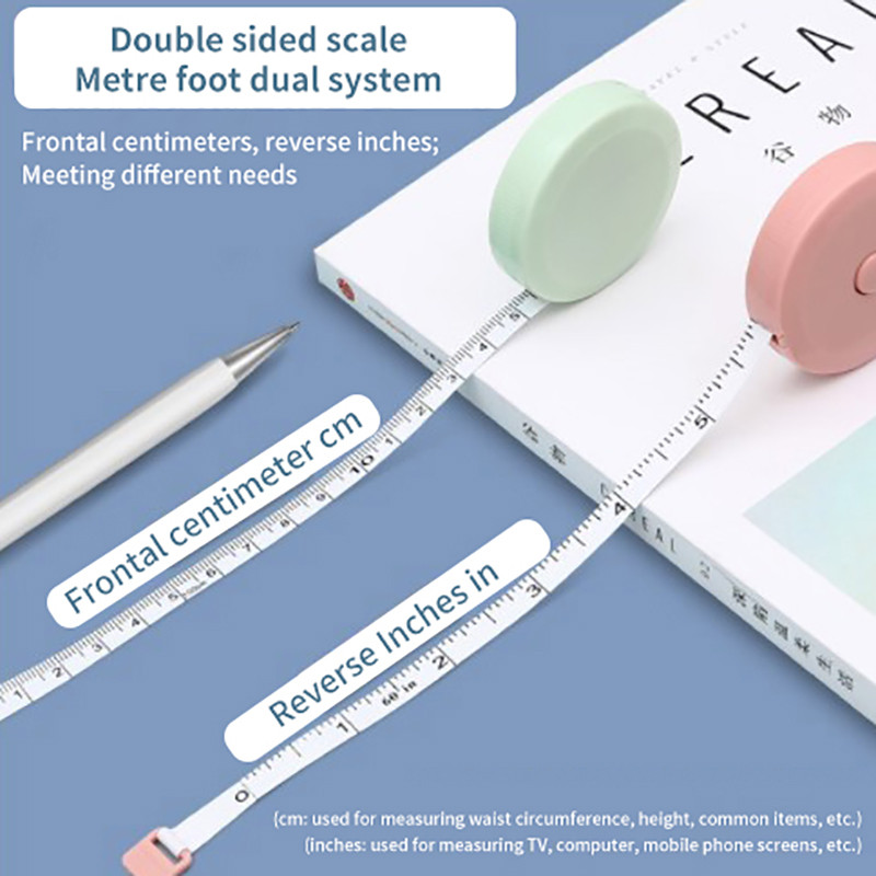 SUM Mini Round Three Circumference Measuring Ruler Self Retracg Tape ...
