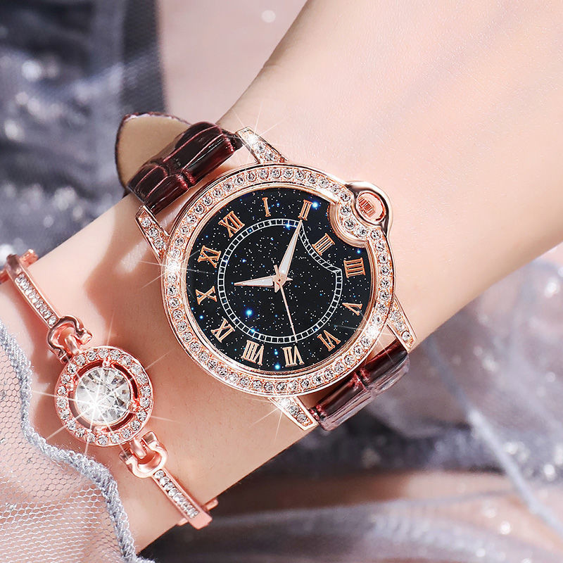 Starry Sky Watch Ladies Students Korean Version Big Brand L Balloon ...