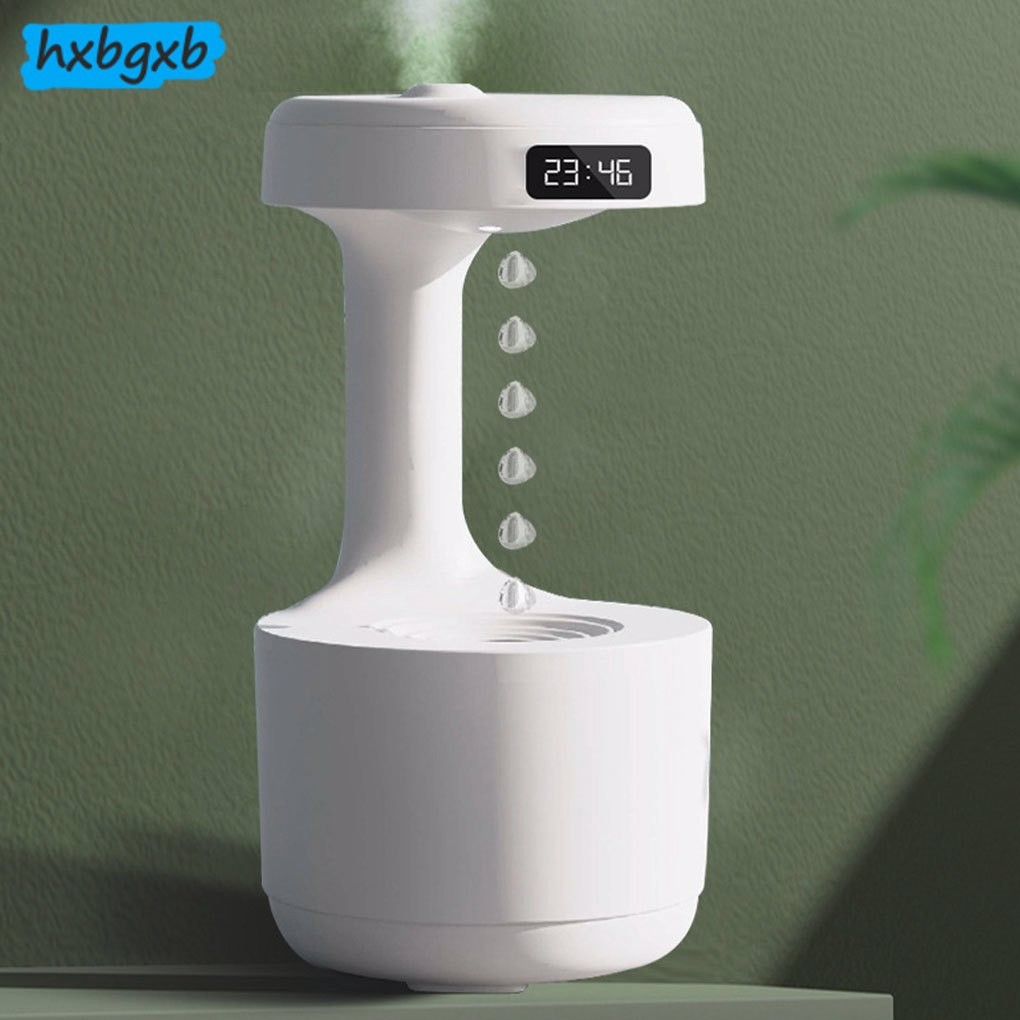 White LED Display Anti-Gravity Water Droplet Humidifiers Enjoy ...