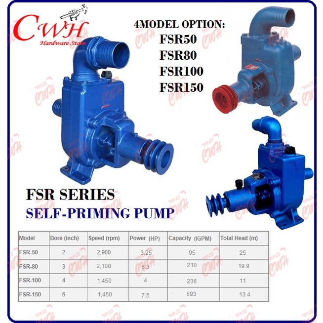 FSR SERIES Self-priming CENTRIFUGAL WATER PUMP PAM HISAP AIR KOLAM ...