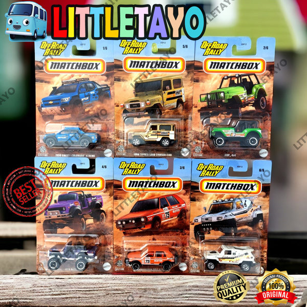 Matchbox Off Road Rally Toyota Land Cruiser Jeep Chevy Scout 4x4 ...