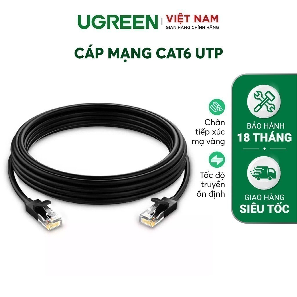 Ugreen NW102 Cat6 UTP network cable | 1000mbps High Transmission Speed ...