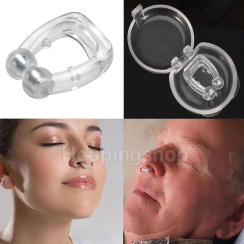 Magnetic Anti Snore Device Stop Snoring Nose Clip Easy Breathe Improve ...