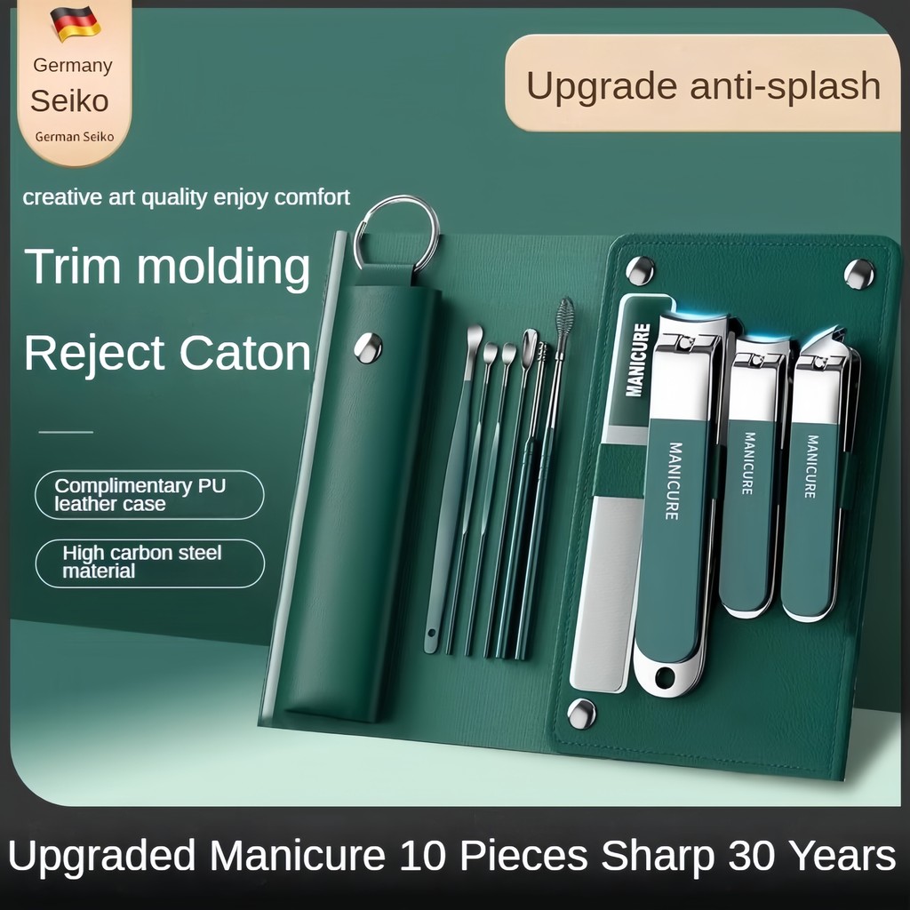 10pcs High Quality Nail Clipper Stainless Steel Nails Set Manicure Ear ...