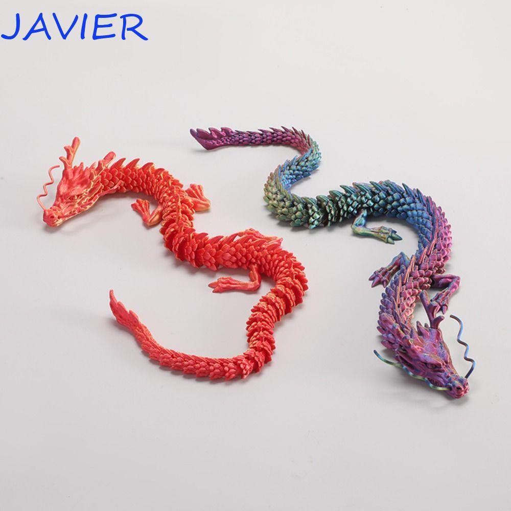 JAVIER Simulated Dragon Ornament, 30/45cm Multicolor 3D Printed Dragon ...