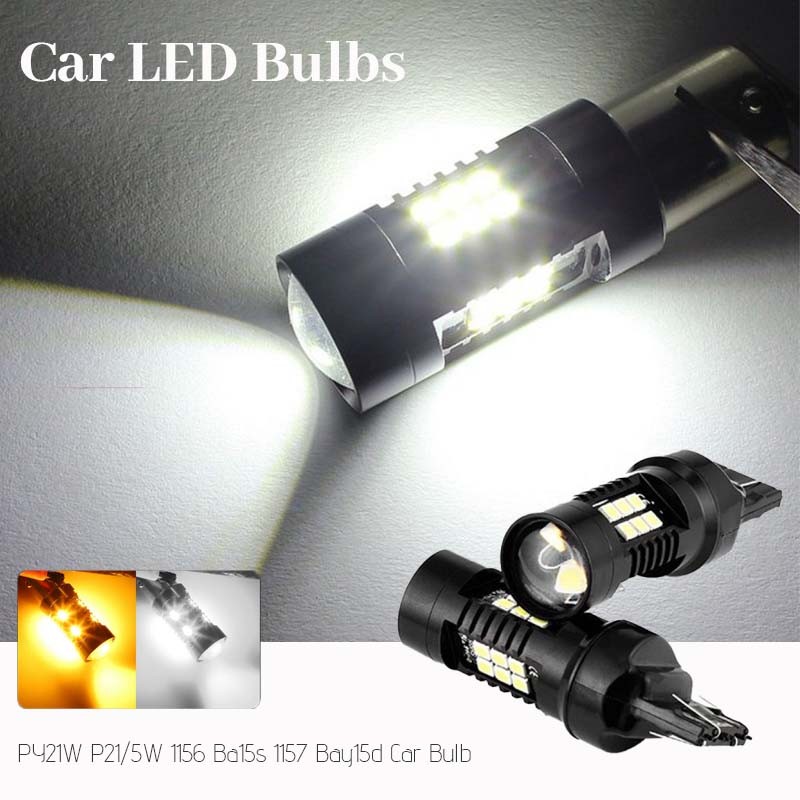 🔥2PCS🔥Car LED Reverse Light Bulb Flash & Non Flash T15/T20/7440/P21W ...