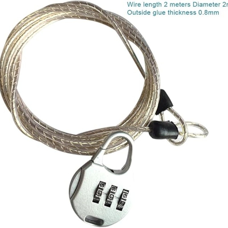 Car Anti-Theft Password Lock Steel Cable Luggage Security Protector ...