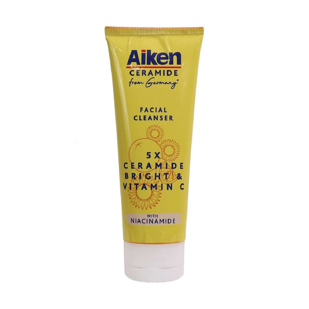 Aiken Ceramide Bright & Vitamin C Facial Cleanser (100g) | Shopee Malaysia