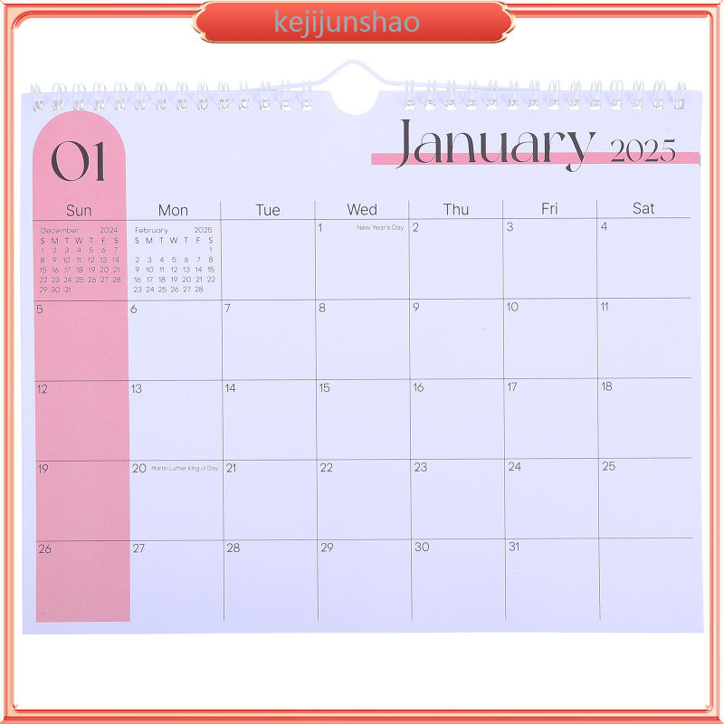 2025 Hanging Wall Journal Calendar Monthly Yearly Planner with Hook ...