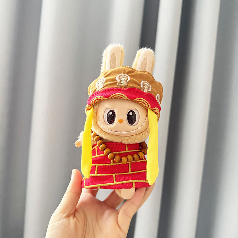 [Clothes only] For 17 cm Labubu clothes pendant Labubu sitting party ...