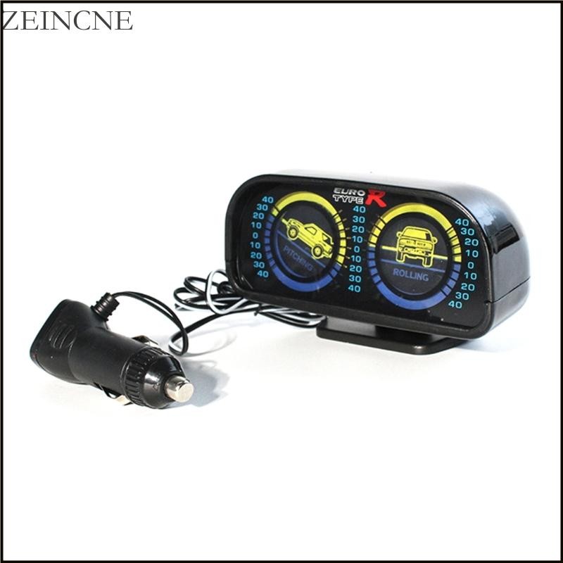 Zein Inclinometer Car Digital Level Tilt Gauge 12V Car Slope Meter ...