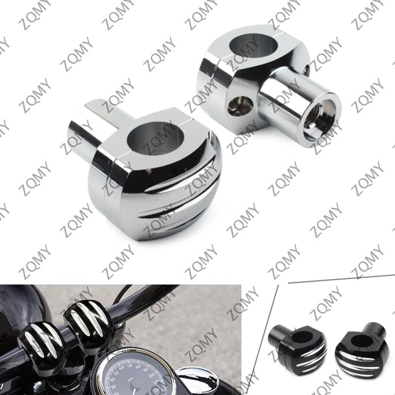 Motorcycle 1" Handlebar Riser Clamp For Harley Touring Dyna Sportster XL 883 1200 Softail ...