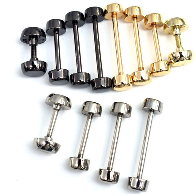 Produk premium pilihan # logam butang beg sandang skru rivet aksesori ...