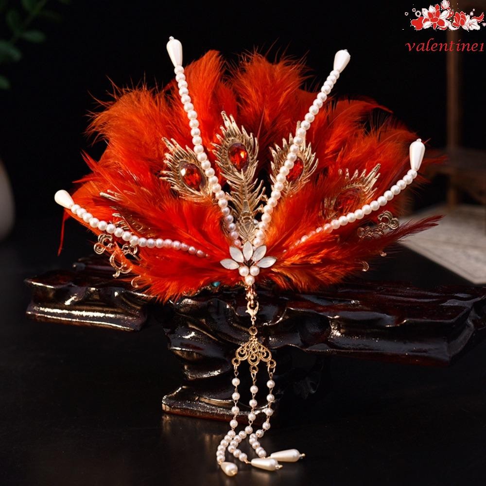VALENTINE1 Rhinestone Phoenix Coronet, Fairy Vintage Chinese Hanfu Hair ...