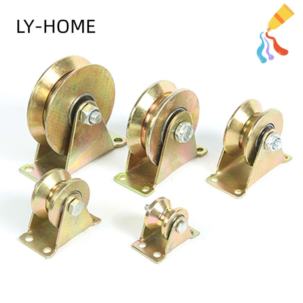 LY-HOME 1Pcs Bearing Pulley, Track Wheel Plating Color Sliding Door ...