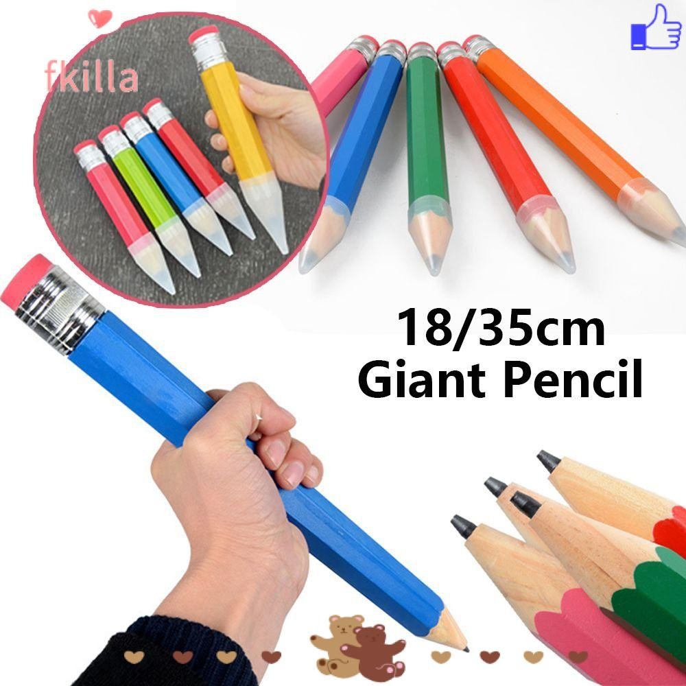 FKILLA1 Giant Pencil, 18/35CM Wooden Big Pencil, High Quality ...