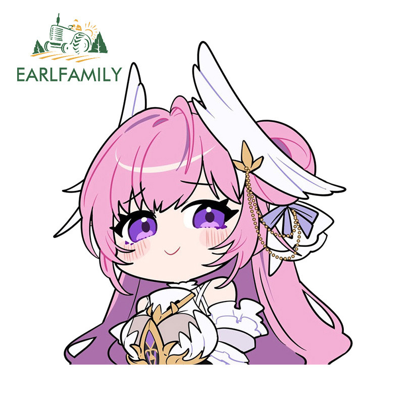 EARLFAMILY 13cm x 12cm Nikke Dorothy Kawaii Car Stickers Chibi Pink ...