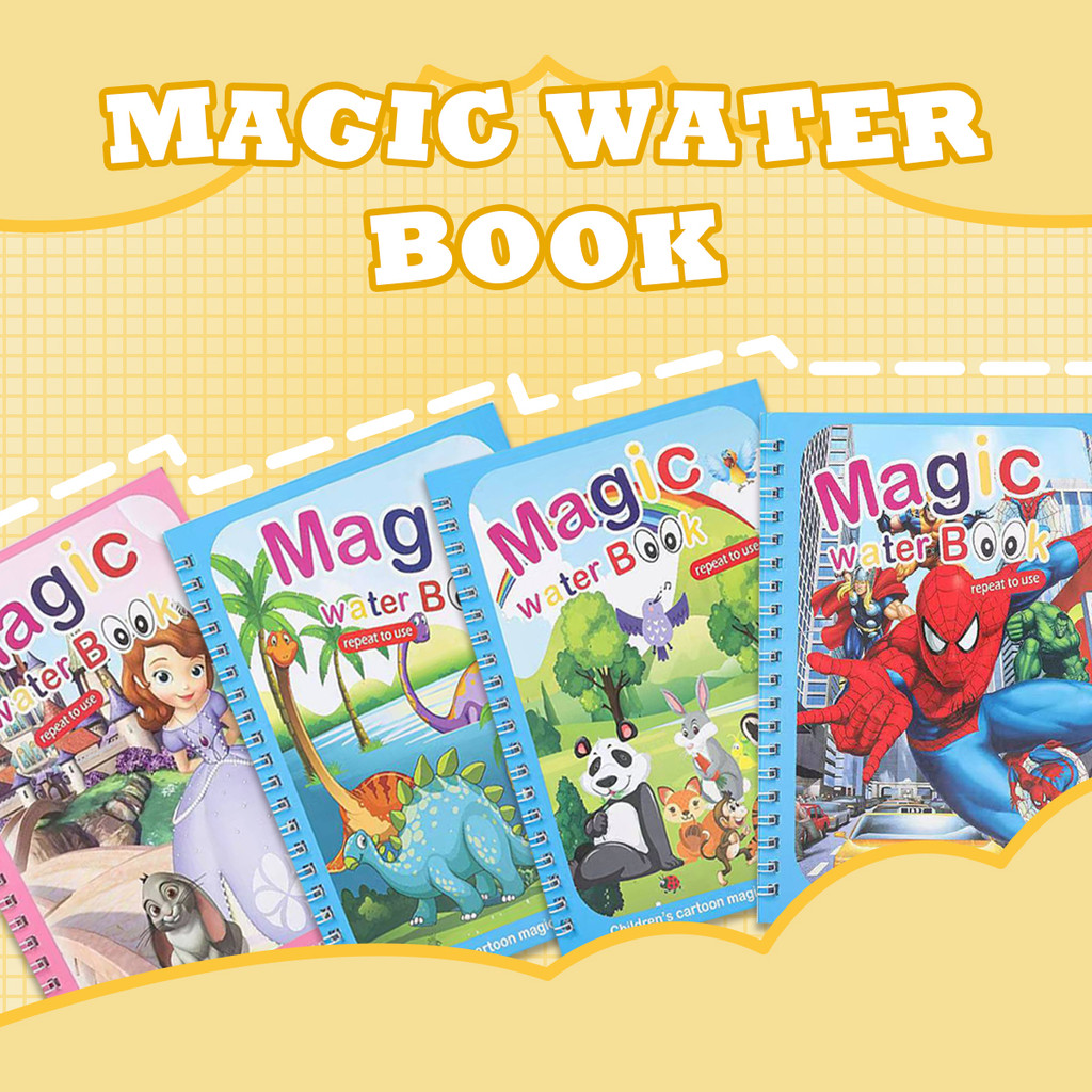 Elsa Magic Water Book Snow White Waterbook KT Cat Waterbook Cartoon ...