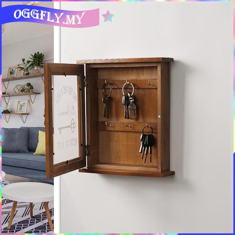 [oggfly] Vintage European Storage Cabinet Key Holder Box-Brown | Shopee ...